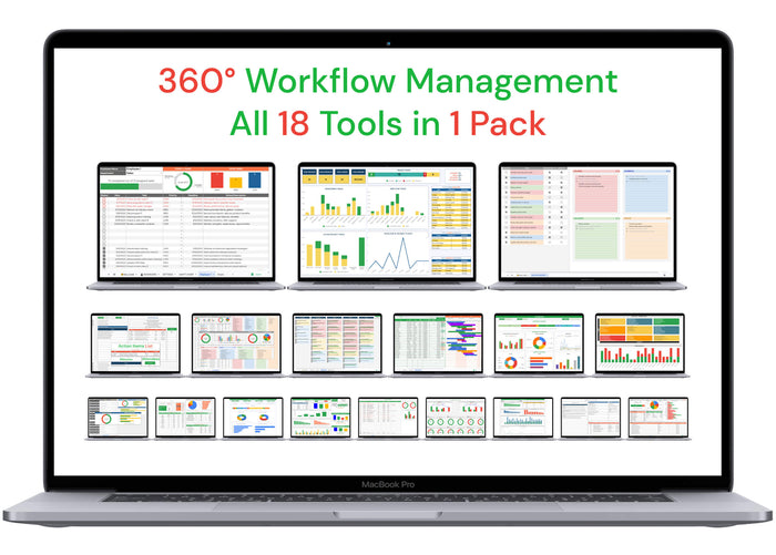 360° Workflow Management 18in1 Pack | Perfect Management & Automation – ACESHEETS Inc