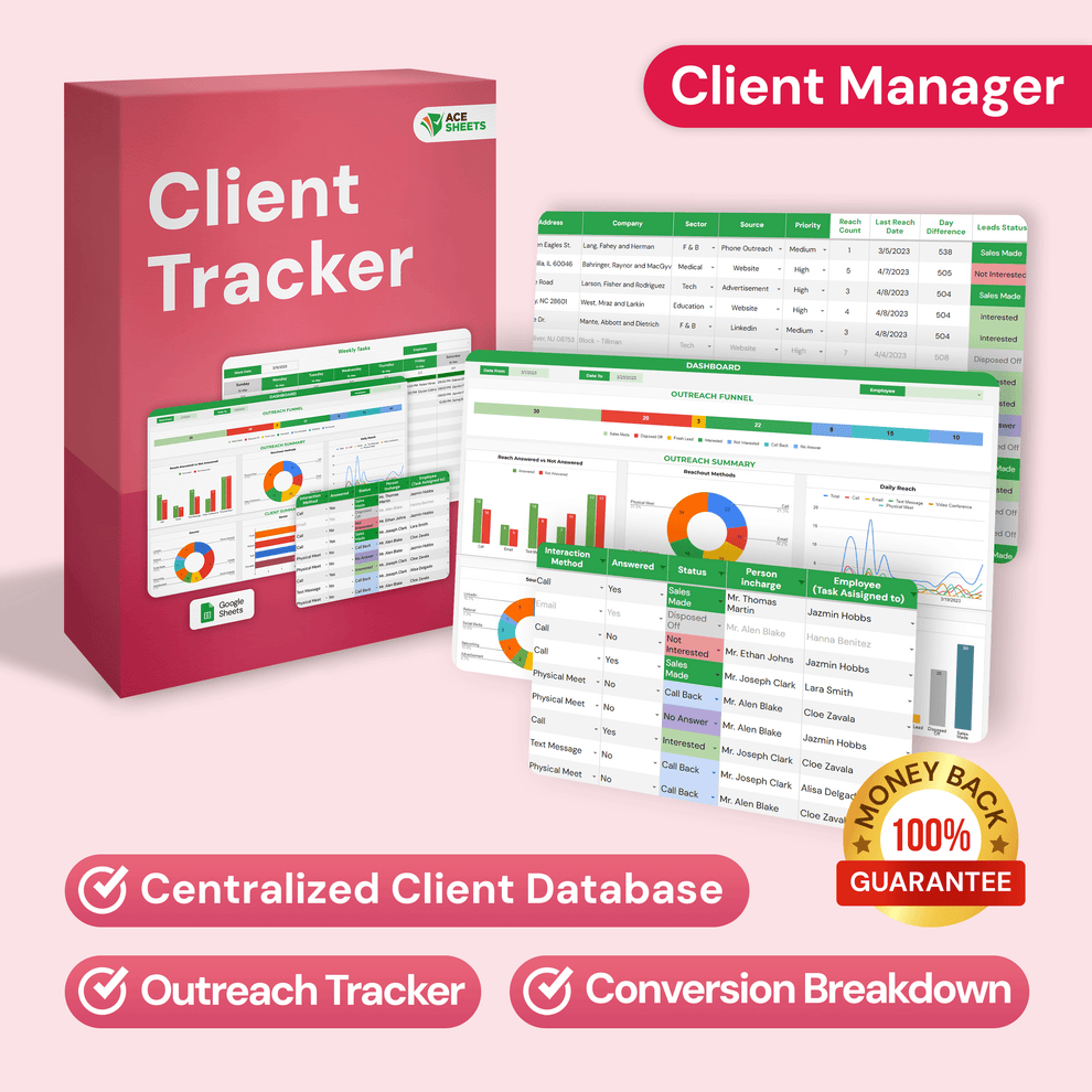 Best Client Tracker | Streamlined Client Management – ACESHEETS Inc