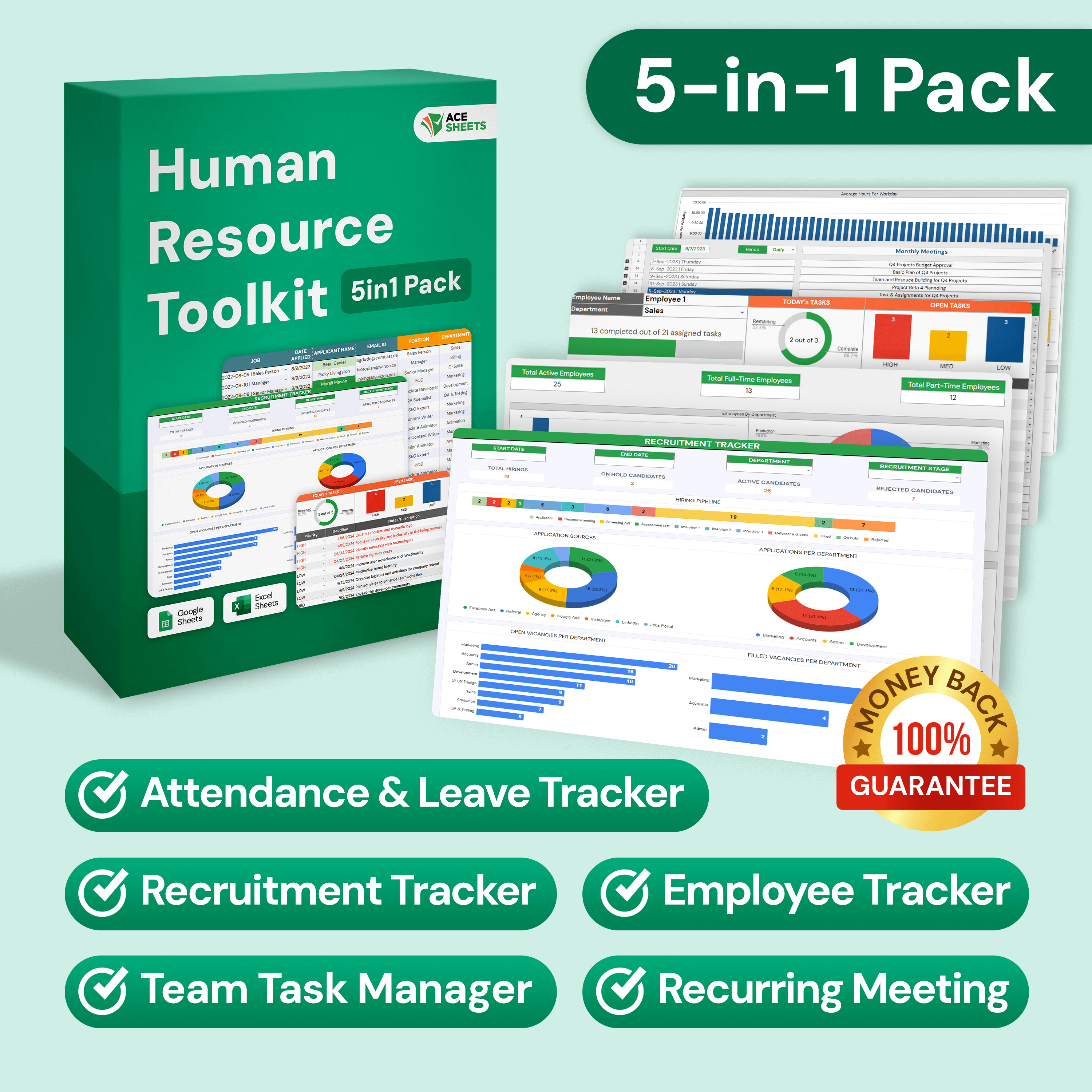 Human Resource Toolkit - 5in1 Pack - Streamlined HR Workflows ...
