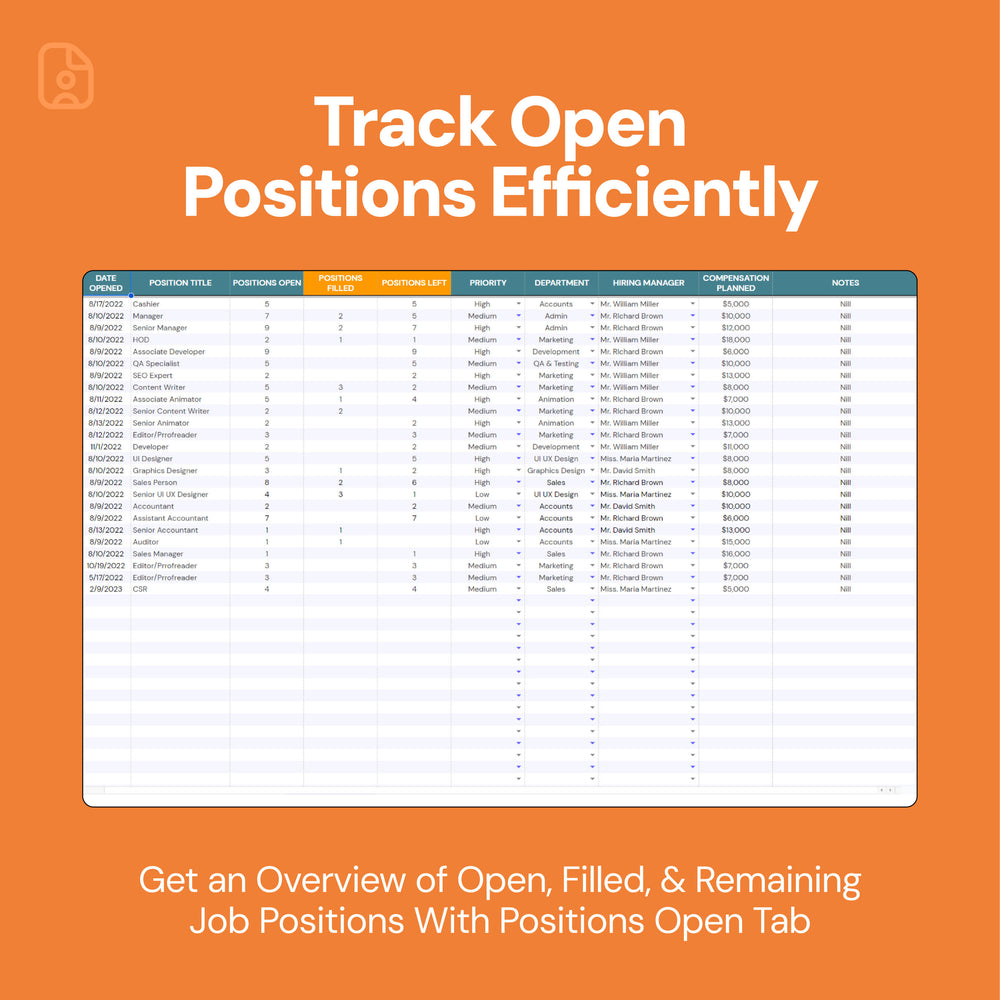 Recruitment Tracker Template For Efficient Hiring! – ACESHEETS Inc