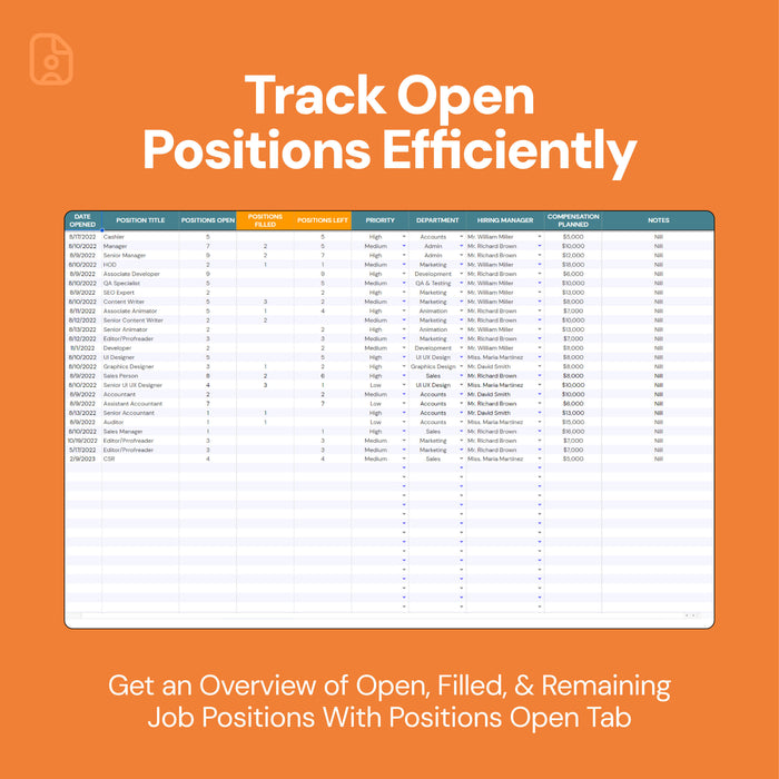 Recruitment Tracker Template For Efficient Hiring! – ACESHEETS Inc