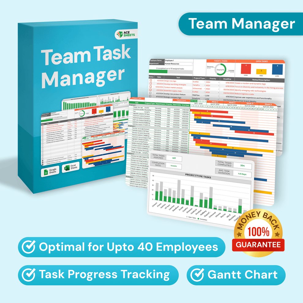 Team Task Manager | Departmental Task Tracker – ACESHEETS Inc